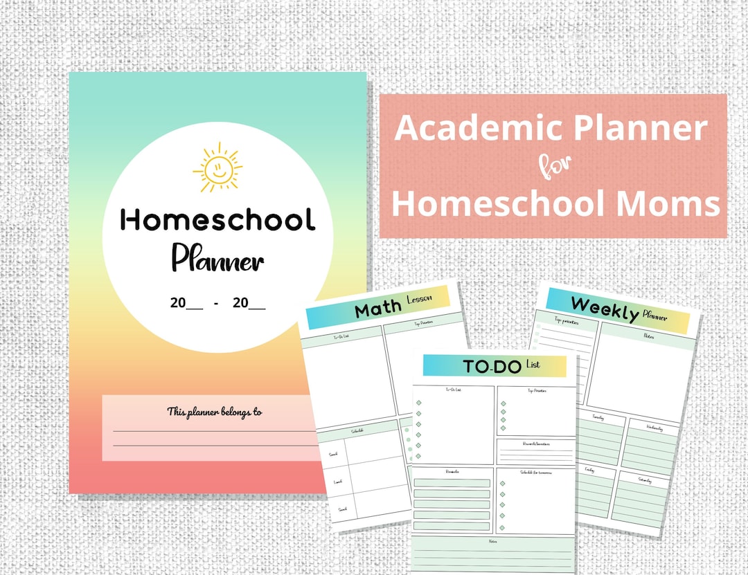 Homeschool Planner Bundle: 40-page Academic Planner (PDF Download) - Etsy