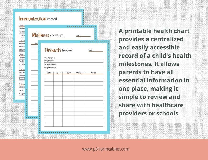 Medical Binder Printable, Family Medical Binder - Etsy