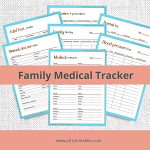 Medical Binder Printable, Family Medical Binder - Etsy