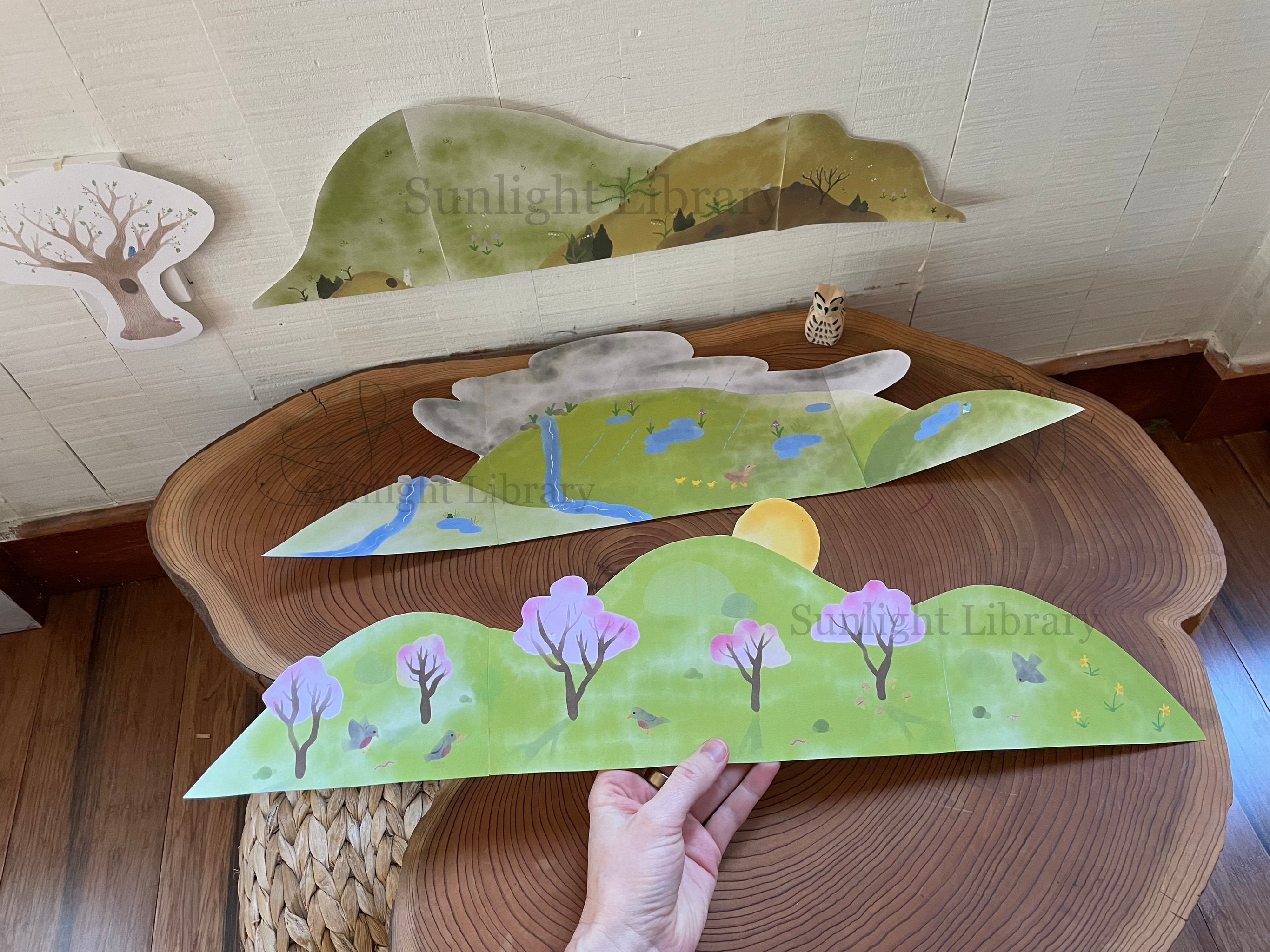 Spring Scenes for Story Telling and Circle Time - Etsy