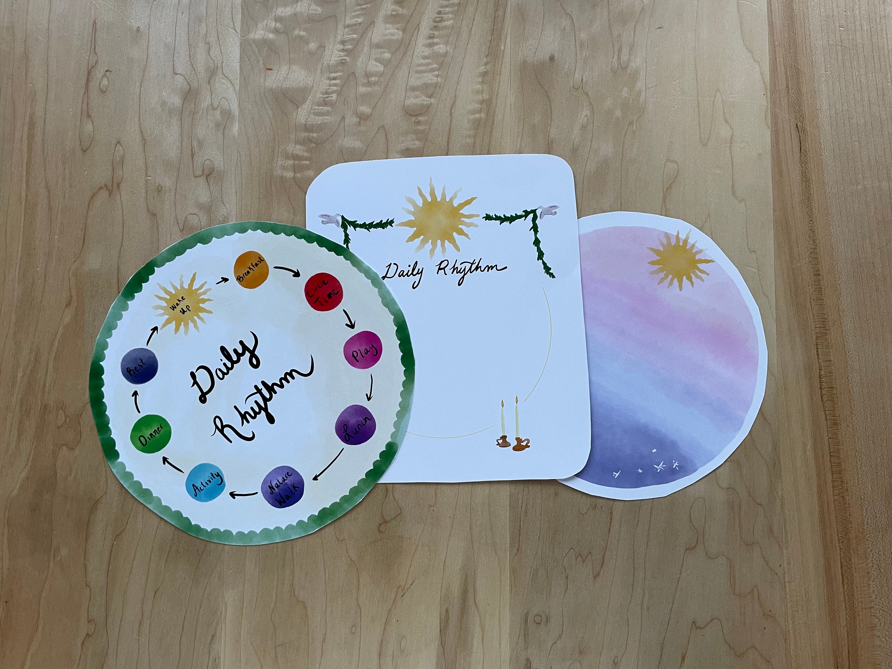 Waldorf Homeschool Daily Rhythm Printables | Etsy