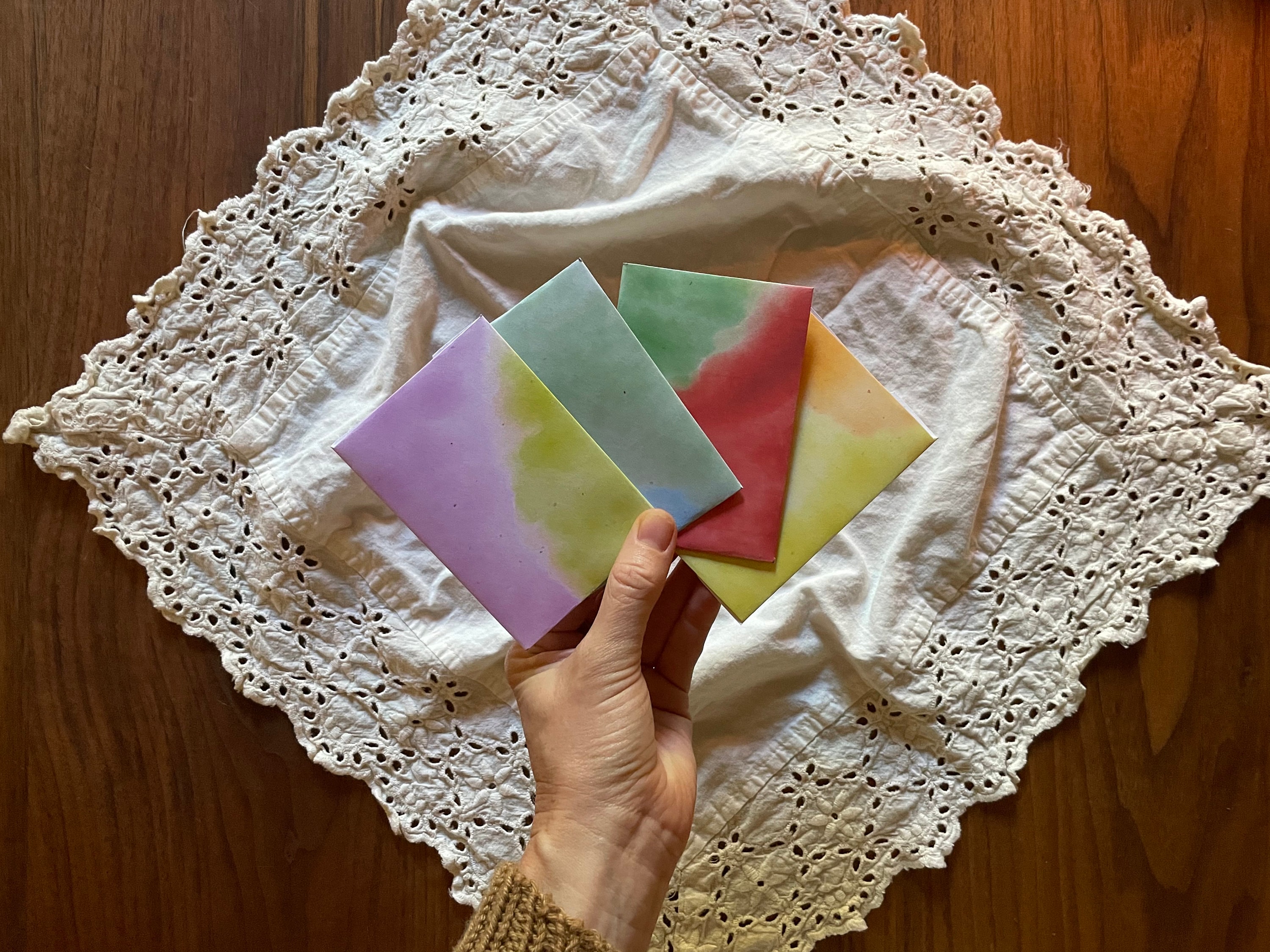 Painted Notes Printable Envelope Cards - Etsy