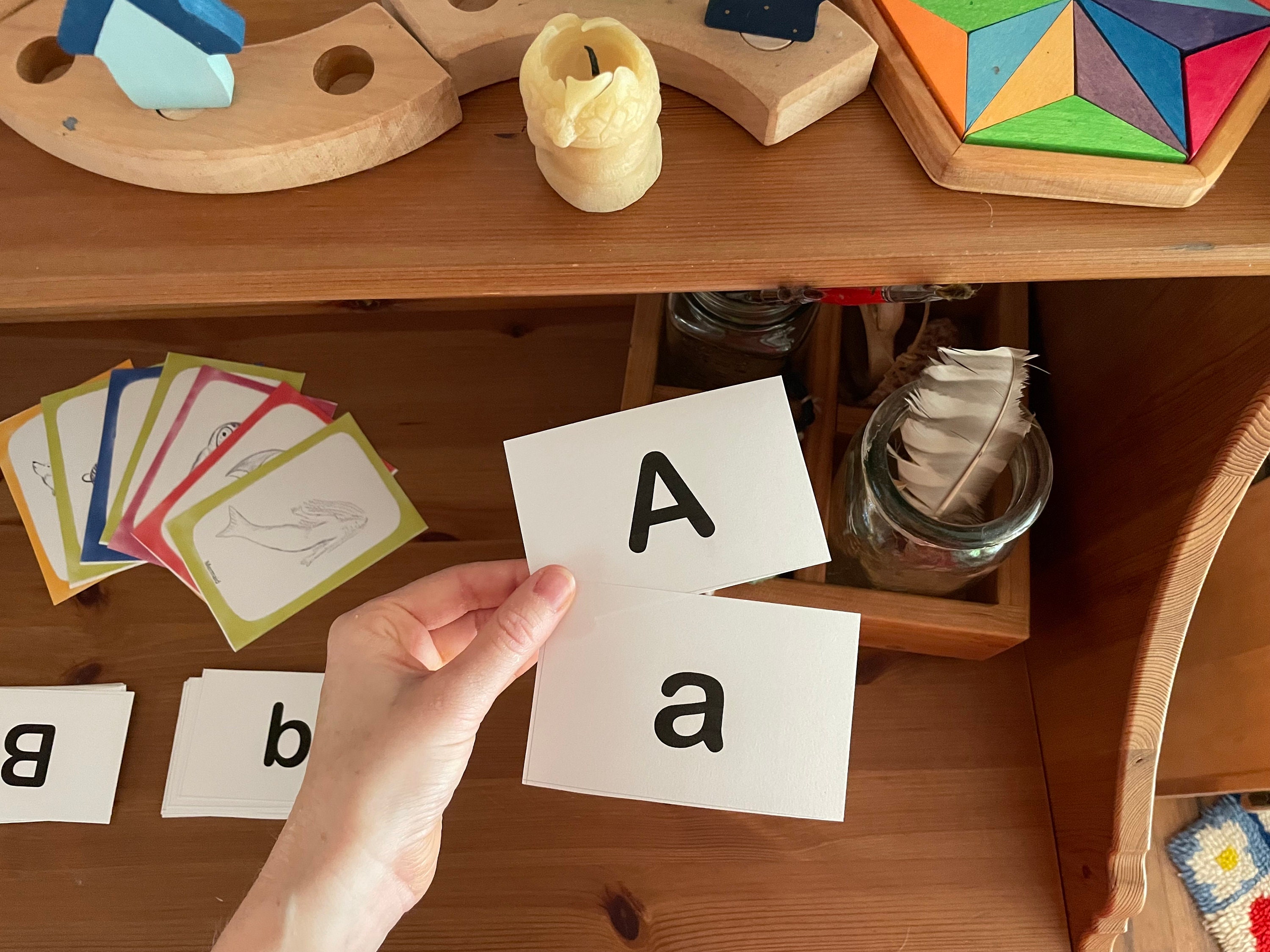 Alphabet Display & Matching Cards - Etsy