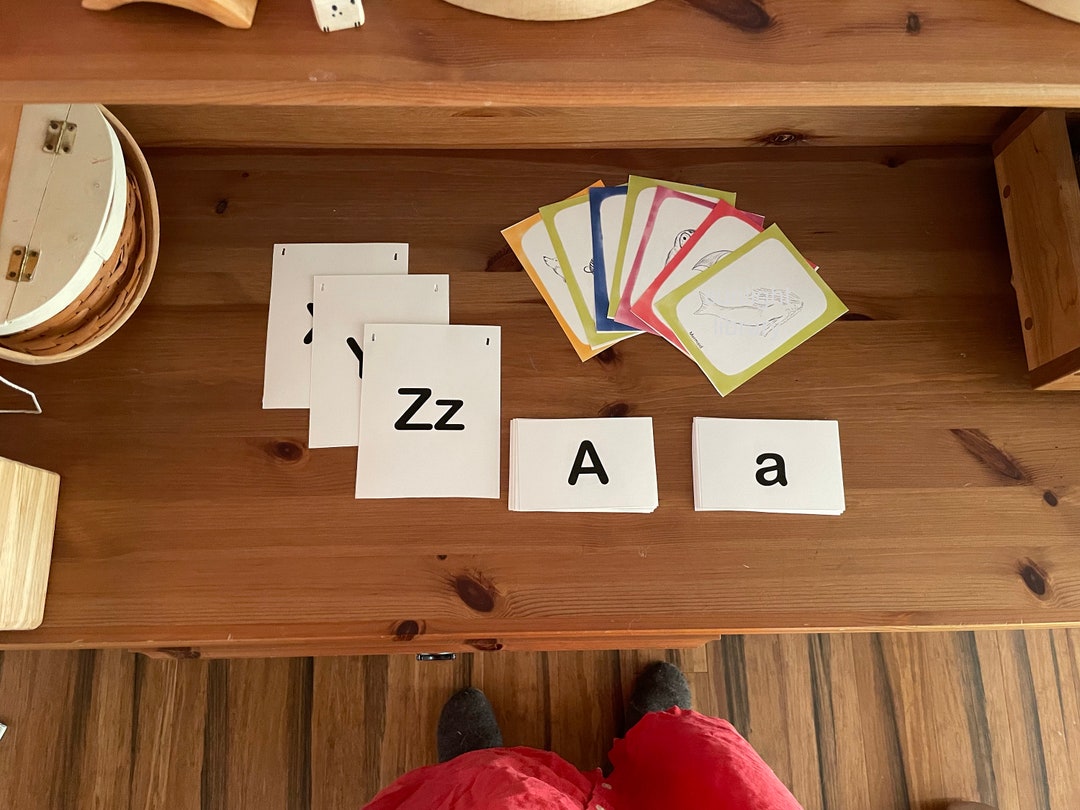 Alphabet Display & Matching Cards - Etsy