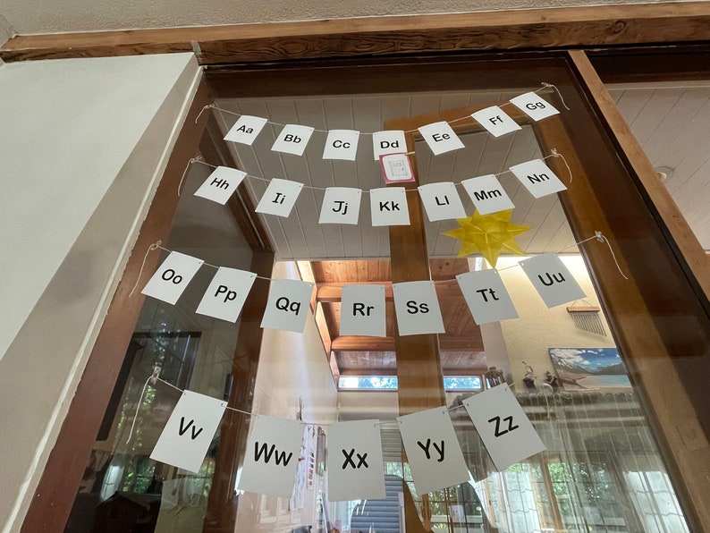 Alphabet Display & Matching Cards - Etsy