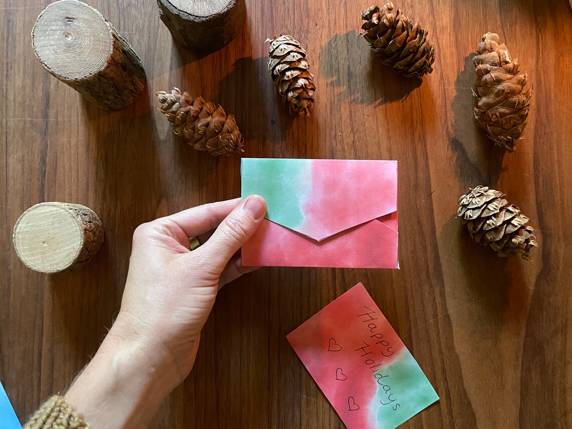 Painted Notes Printable Envelope Cards - Etsy