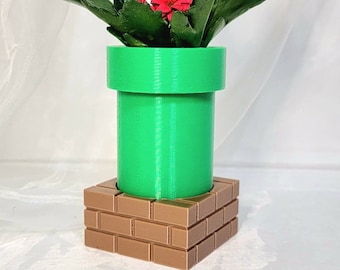 Mario Pipe Planter Plant Pot - Etsy