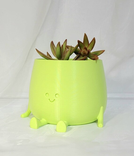 Happy Plant Pot Smiling Face Planter Succulent Air Plant - Etsy