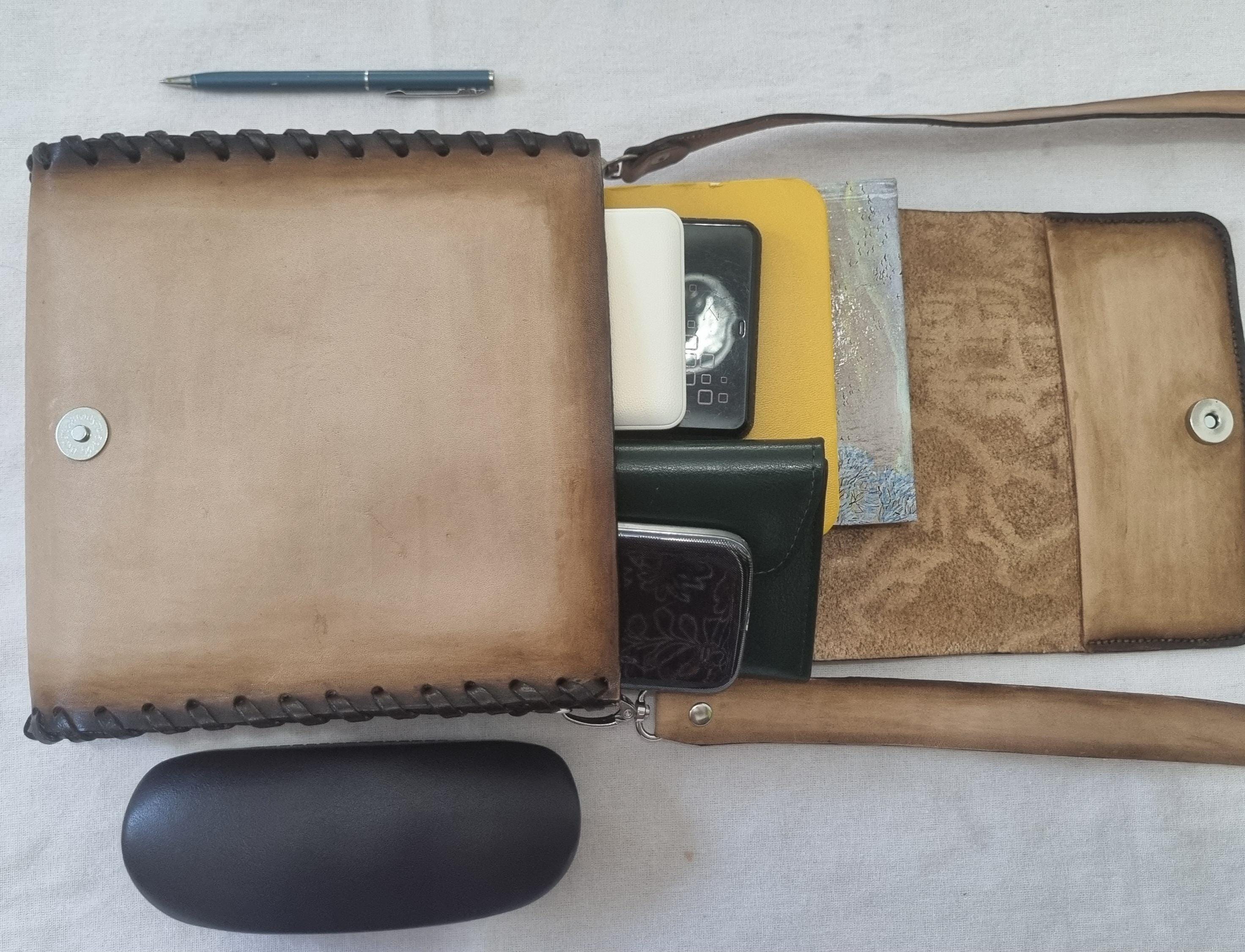 Handmade Leather Treasure Map Bag: Tooled & Burnt Unisex Satchel - Etsy