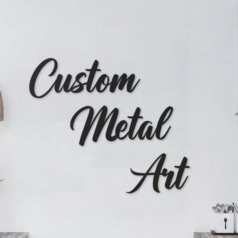 Metal Wall Words - Etsy