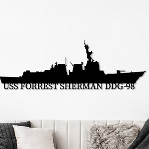 Personalized US Navy Ships Metal Wall Art, Navy Ship Decor, Navy ...