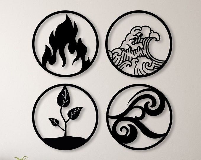 Five Elements Wall Decor Elements Wall Art Nature Signs Alchemy ...