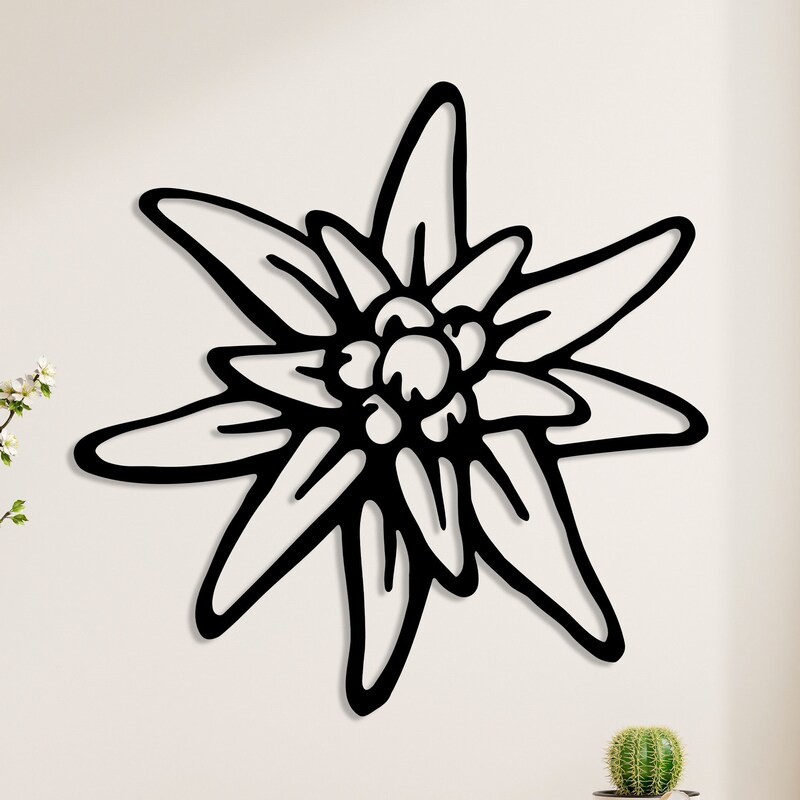 Edelweiss Botanical Wall Art - Etsy