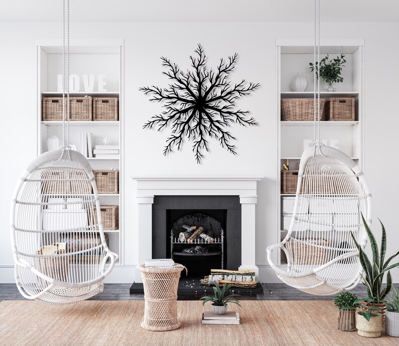 Tree Root Metal Wall Decor Tree Wall Sign Large Living Room - Etsy