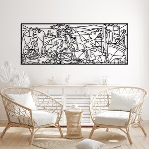 Guernica Extra Large Metal Wall Art, Pablo Picasso Guernica Wall Decor ...