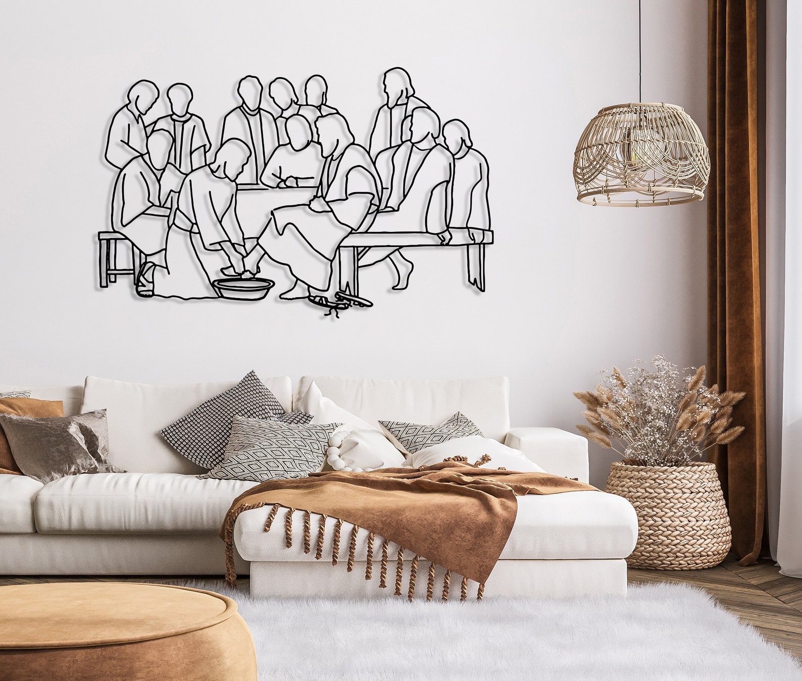 Jesus Apostles Metal Wall Art, Religious Disciples Wall Decor ...