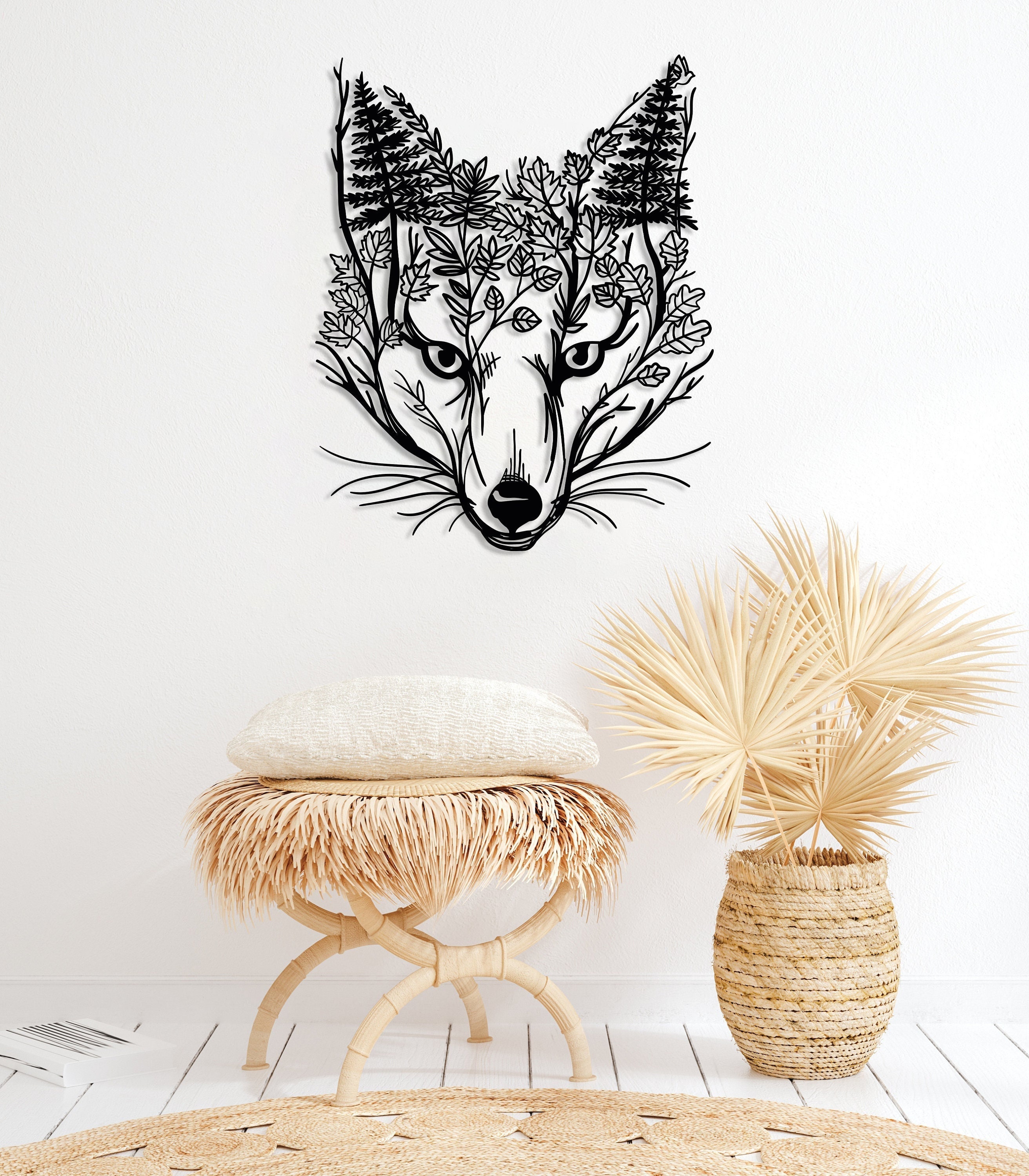 Fox Tree Metal Wall Art Metal Fox Decor Fox Wall Hanging - Etsy Canada