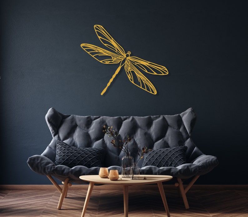 Dragonfly Metal Wall Art Dragonfly Butterfly Nature Home - Etsy