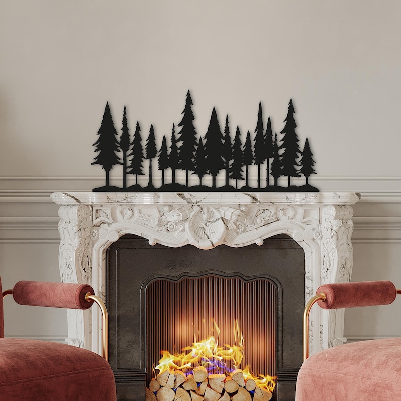 Gold Mantel Trees - Etsy