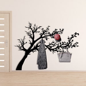 Metal Coat Rack Wall Hanger, Hook Coat Rack Wall Hanging, Large Wall ...