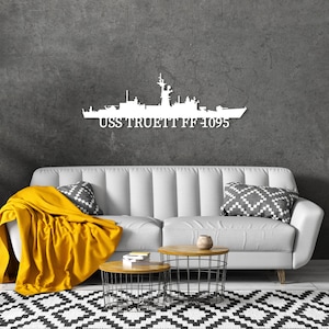 Personalized US Navy Ships Metal Wall Art, Navy Ship Decor, Navy ...