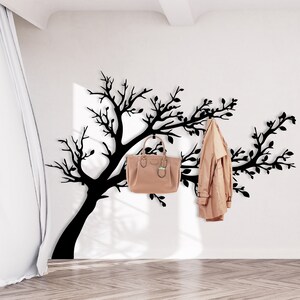 Metal Coat Rack Wall Hanger, Hook Coat Rack Wall Hanging, Large Wall ...