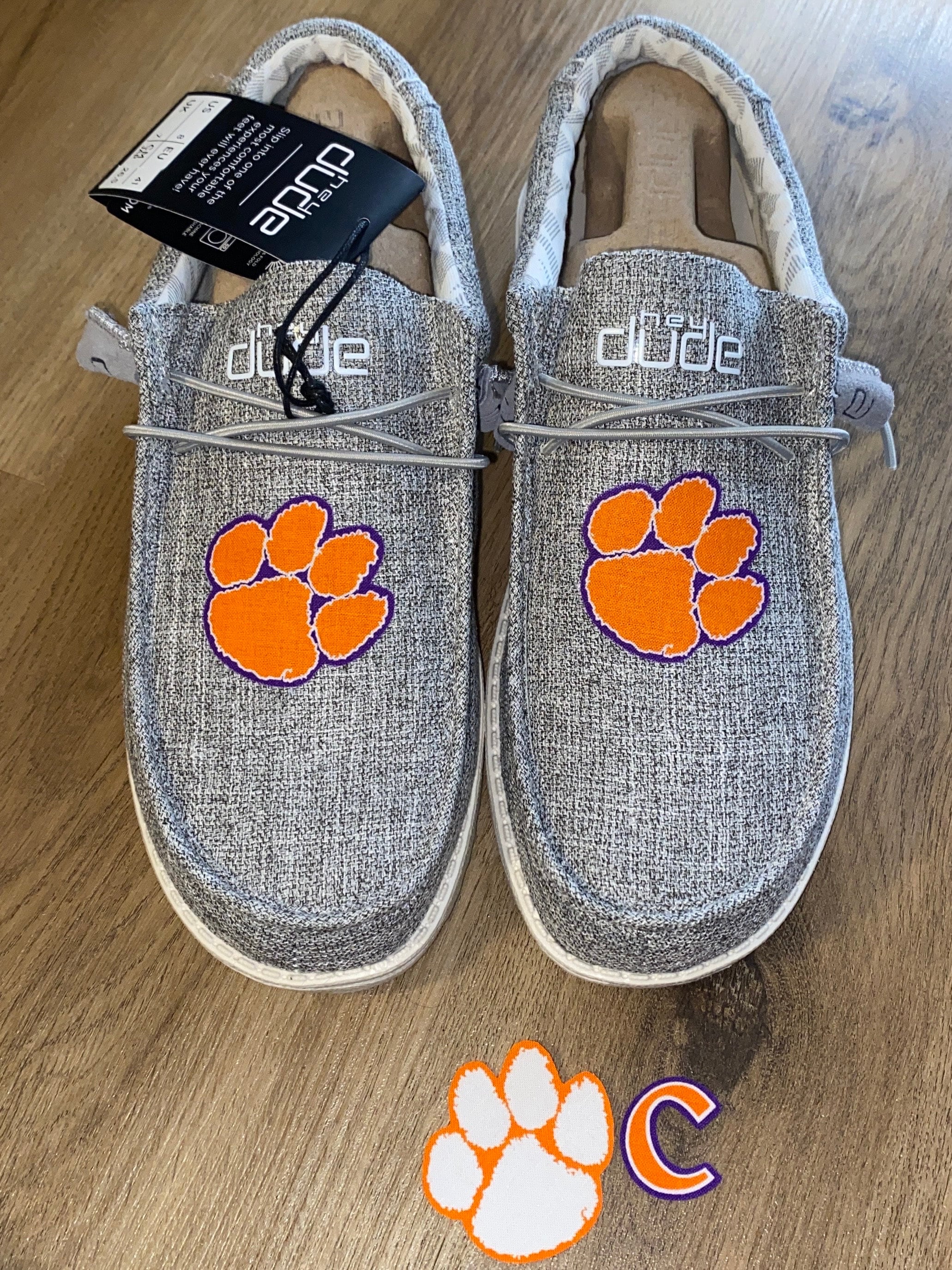 Clemson University Tigers Hey Dude Shoes - Etsy