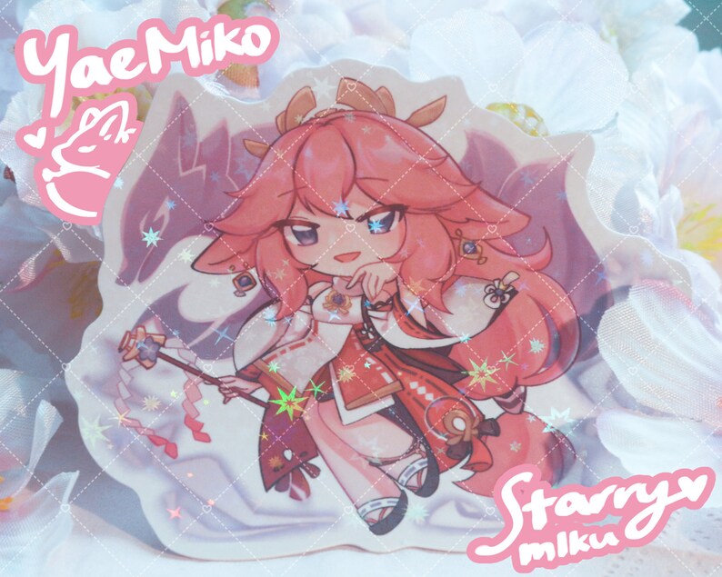 Genshin Impact Stickers Cute Anime Fanmade Handmade Etsy