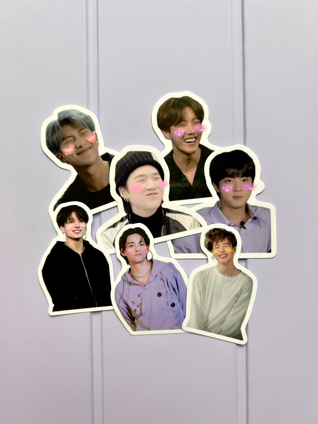BTS Blushing Stickers | BTS Glossy Stickers | BTS Stickers | Bts Vinyl ...