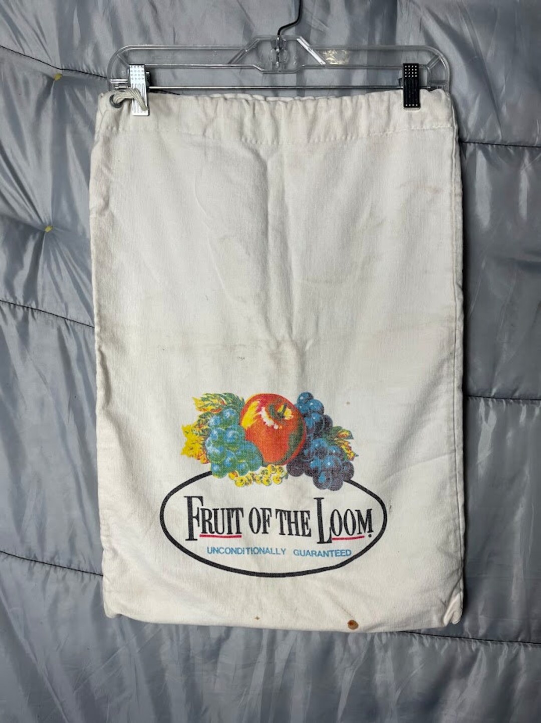 Fruit of the Loom Canvas Drawstring Laundry Bag Tote Bag Vintage - Etsy