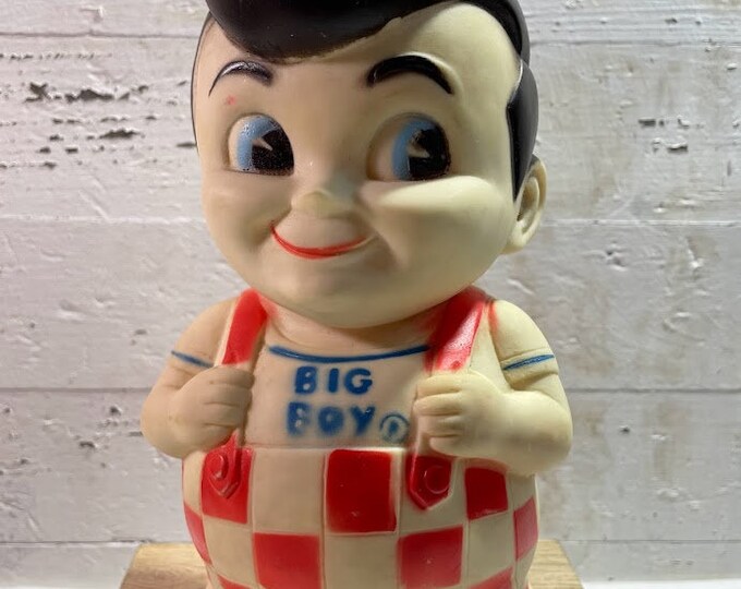 Bobs Big Boy Rubber Bank Shoneys Restaurant Mascot Soft Plastic Money ...