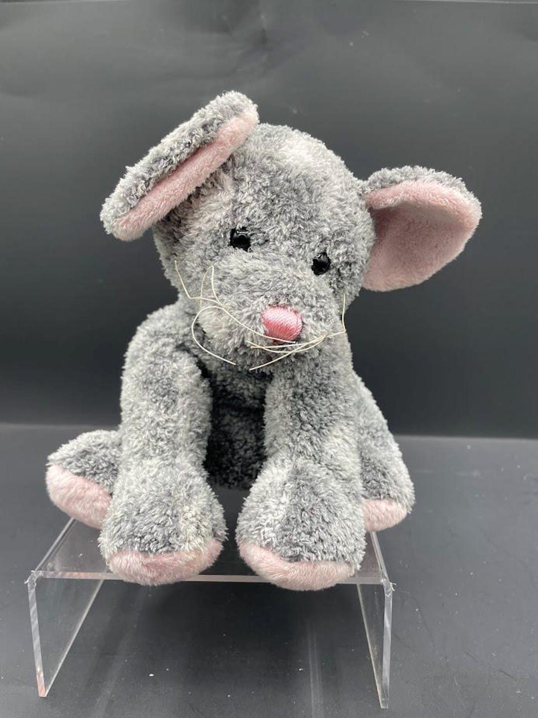 2002 Mary Meyer Sweet Rascals Small Floppy Grey Mouse Plush Soft Gray ...