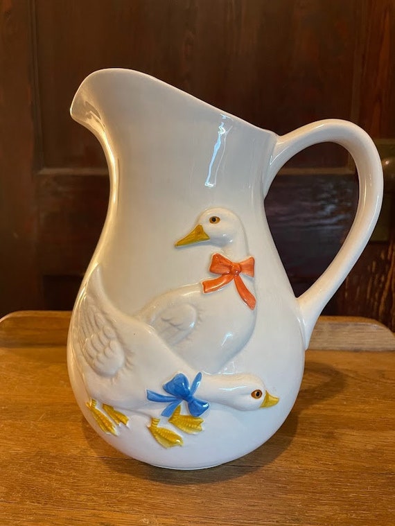 Drinkware Pitchers & Drinking Sets Otagiri Country Duck Pitcher Creamer ...