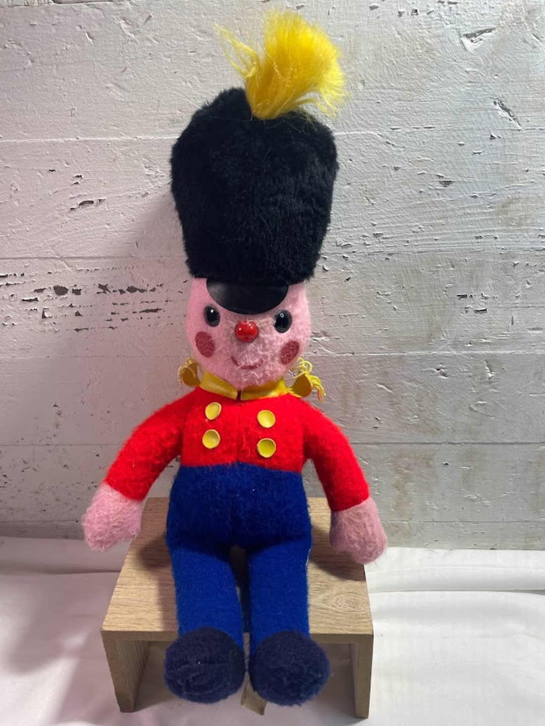 1977 Animal Fair Toy Soldier Plush Doll Nutcracker British Soldier ...