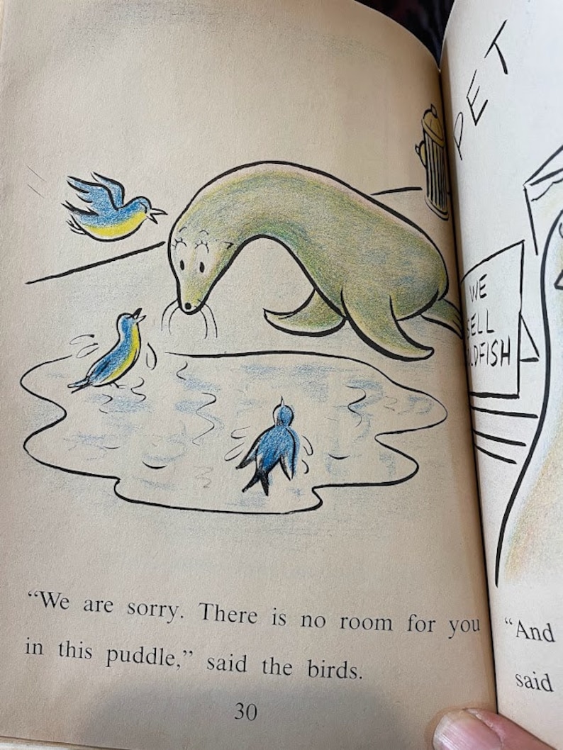Sammy the Seal by Syd Hoff Weekly Reader Ed. 1959 | Etsy