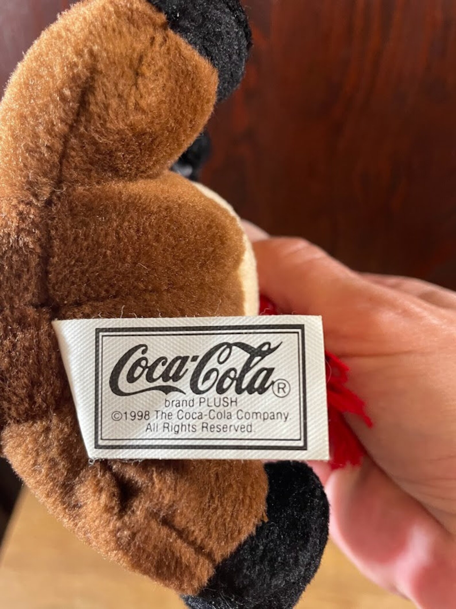 1998 Coca Cola Reindeer in Coca-cola Scarf Bean Bag Plush Stuffed ...