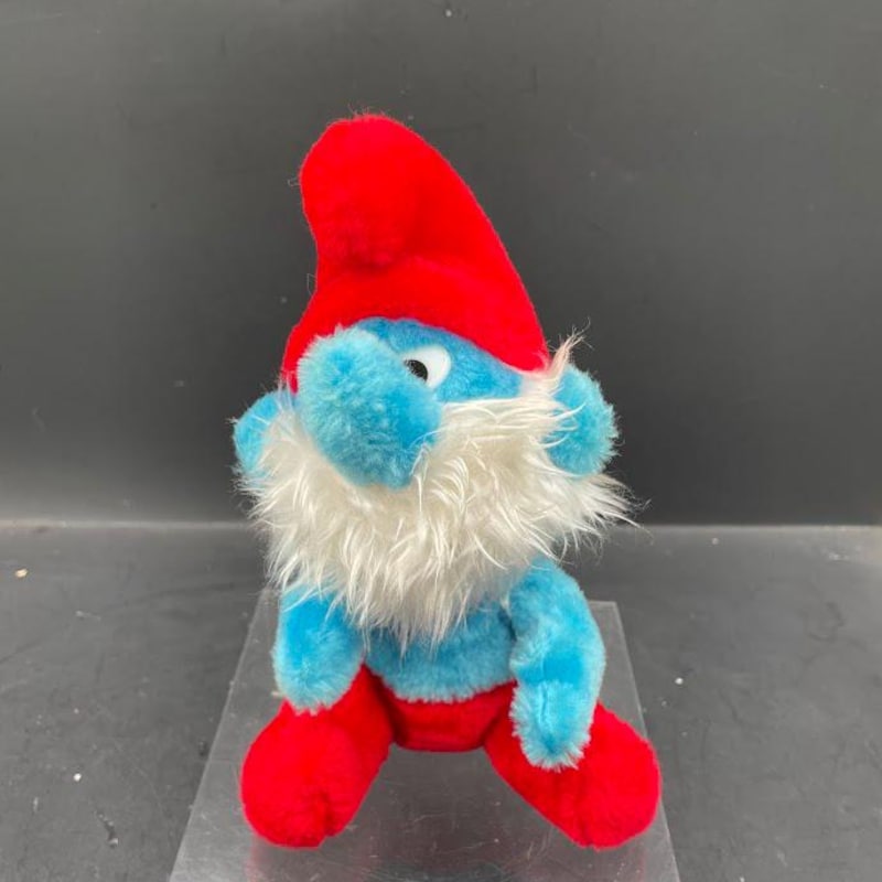 Vintage Papa Smurf Plush - Etsy