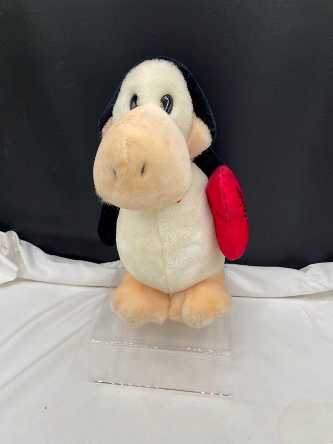 1984 Bloom County Opus Penguin Lust Plush Penguin Heart Bow Tie Dakin ...