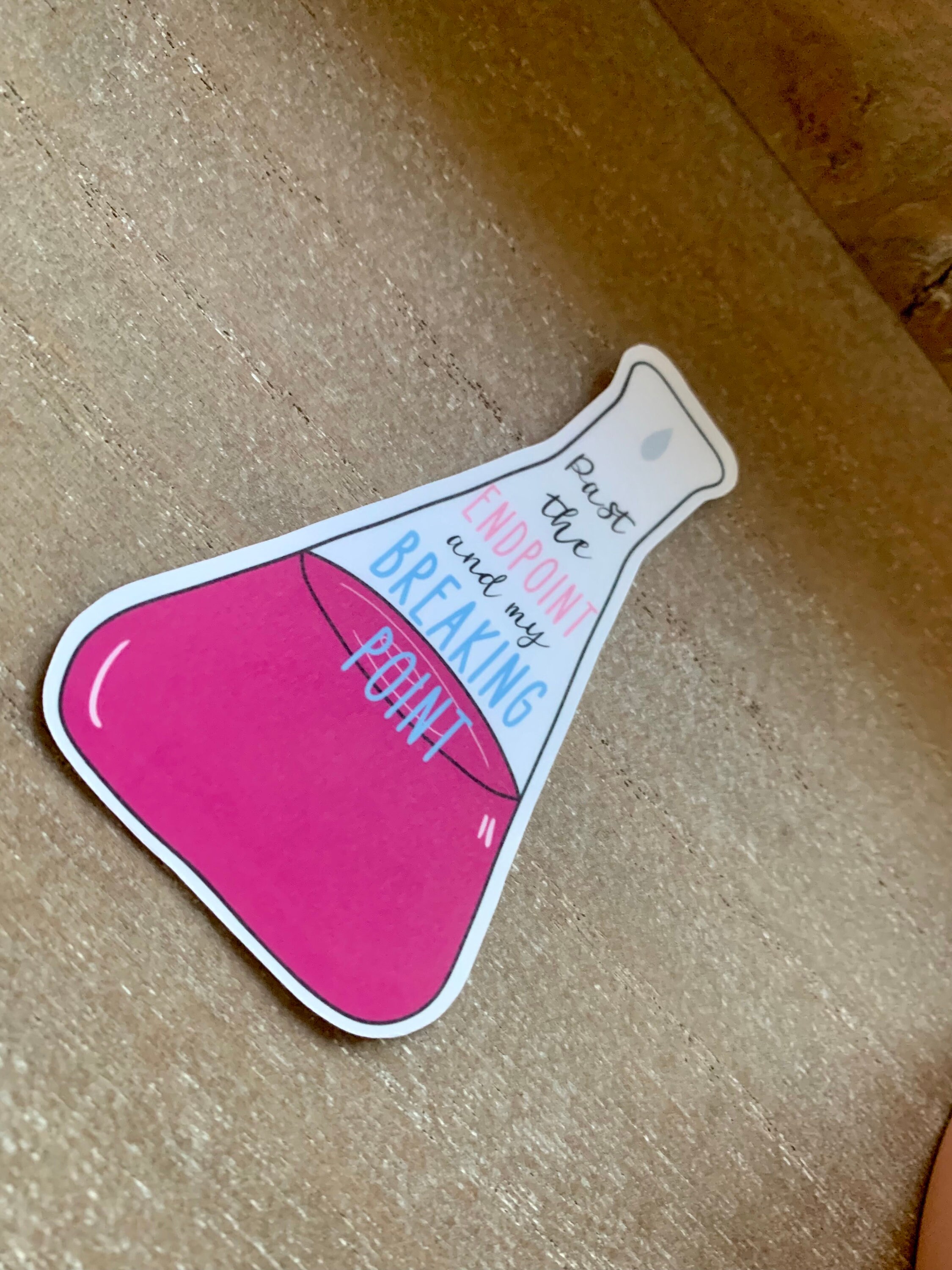 Funny Titration Vinyl Flask Sticker Science Stickers - Etsy