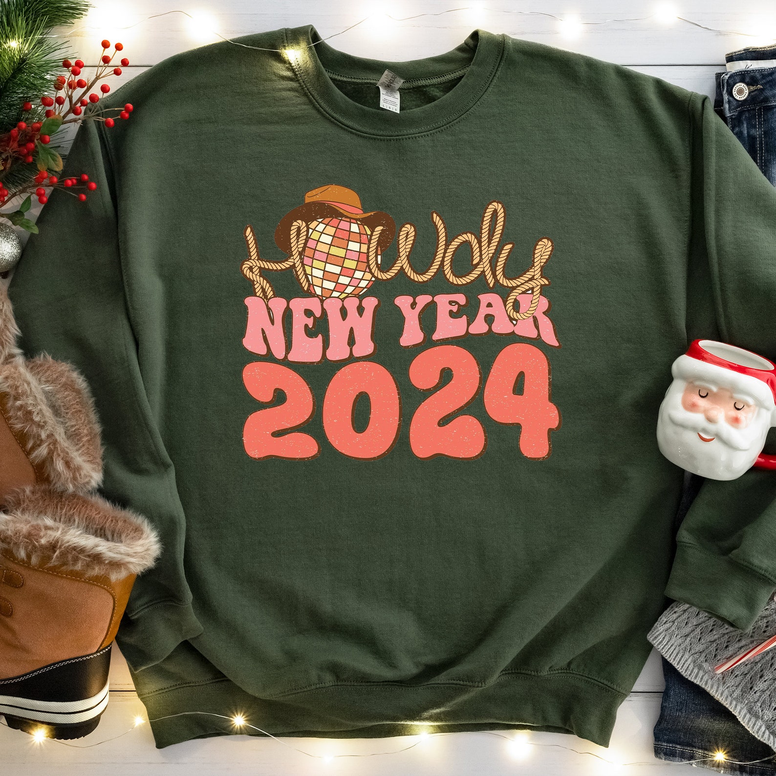 Howdy New Year 2024 Png, Howdy 2024 Png, 2024 Png, Happy New Year, New ...