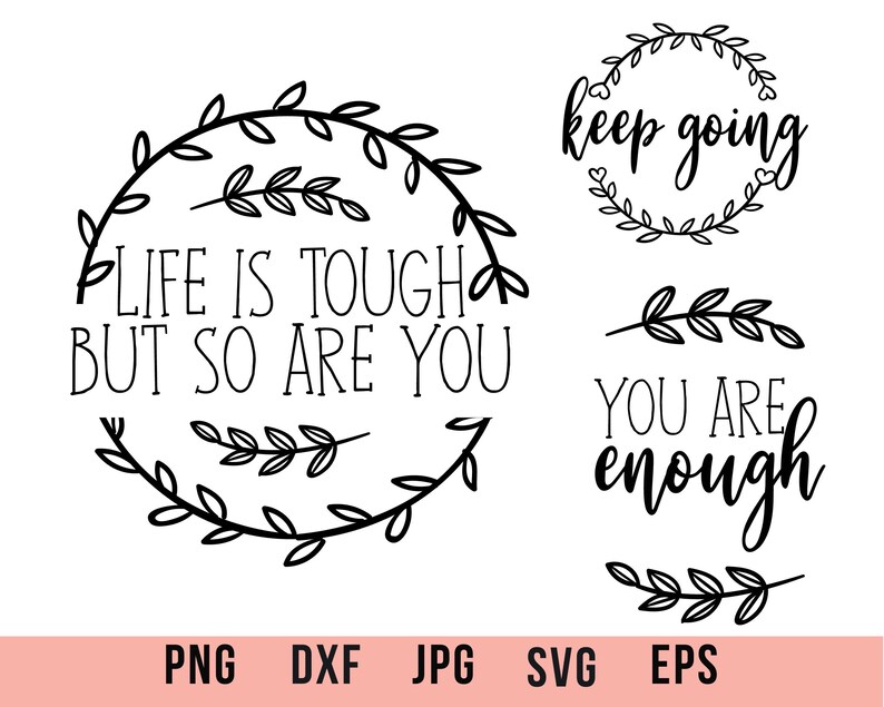 Mental Health SVG Bundle: Inspirational, Recovery, Sober (digital Files ...