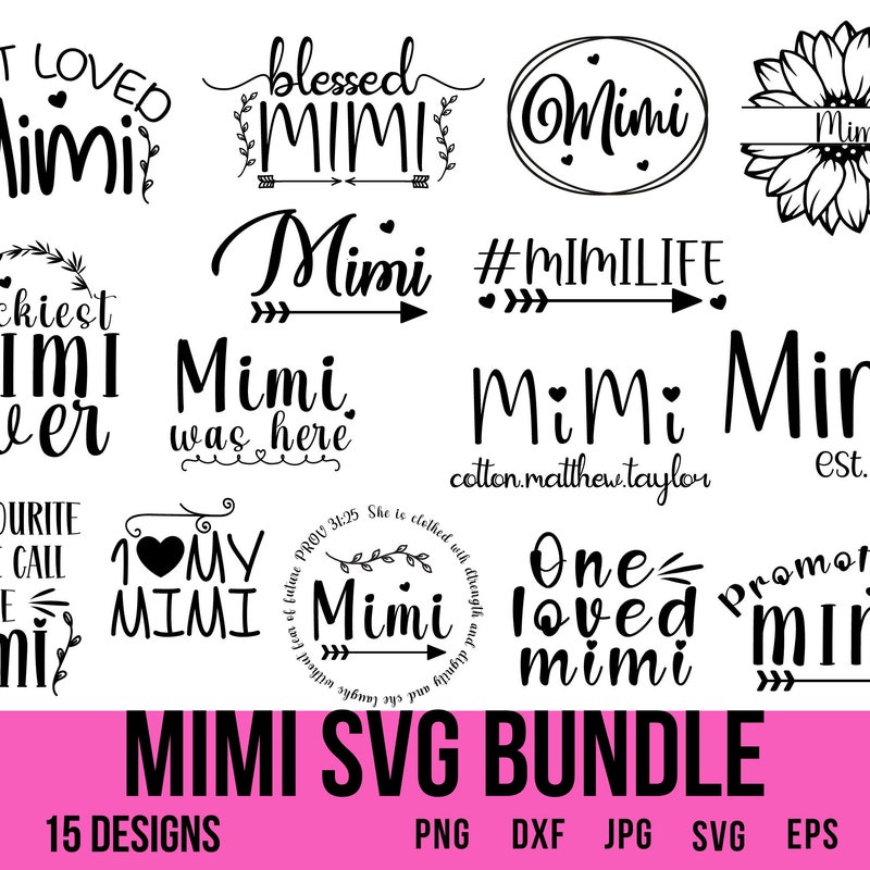 Mimi Svg - Etsy