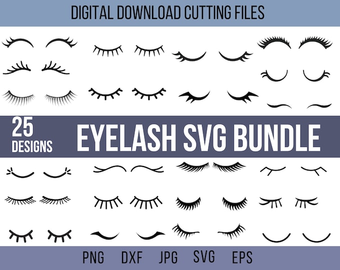 Woman Face Svg, Girl With Lashes SVG, Eyes and Eyebrows Svg, Eyelashes ...