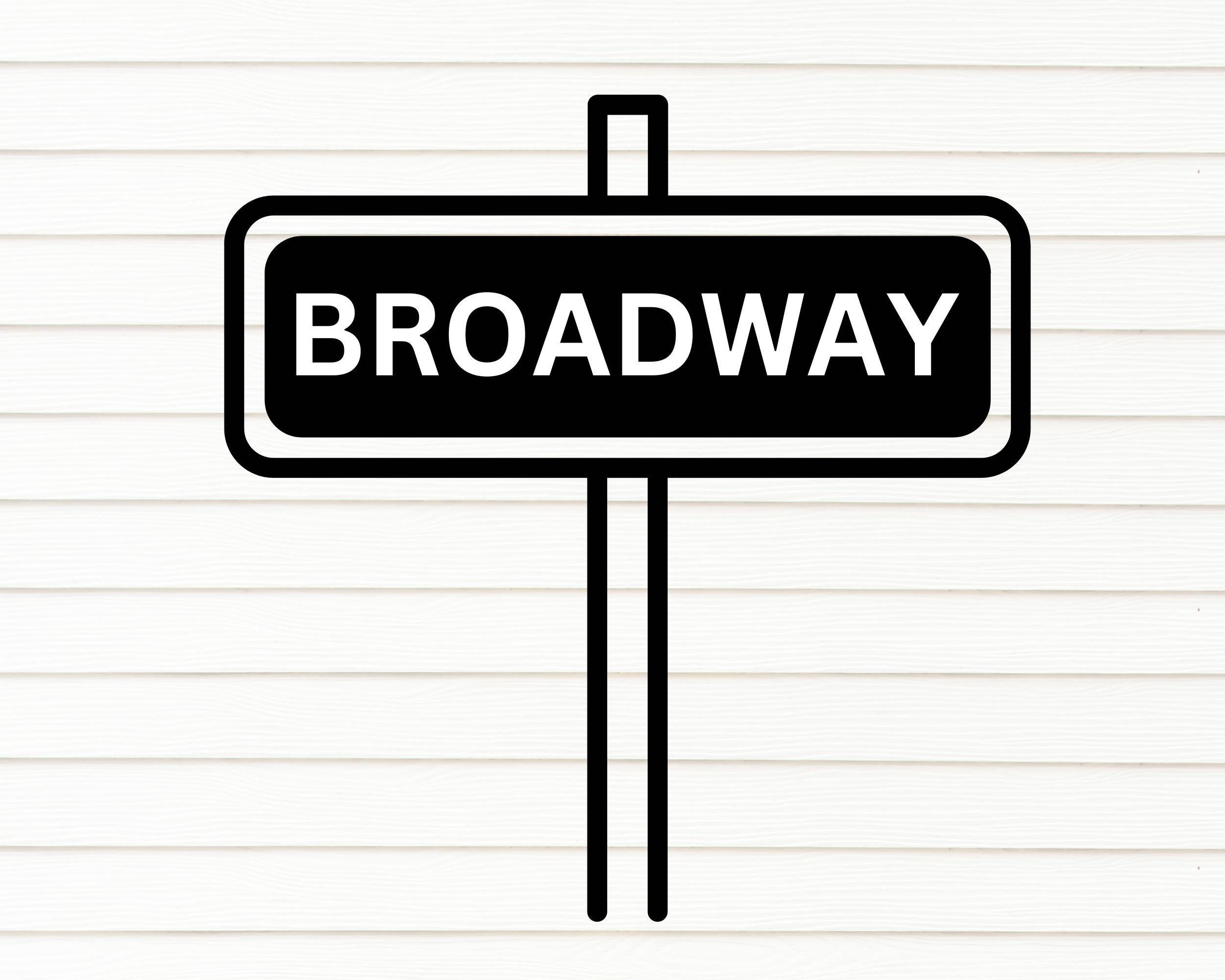 Broadway Street Sign Clip Art