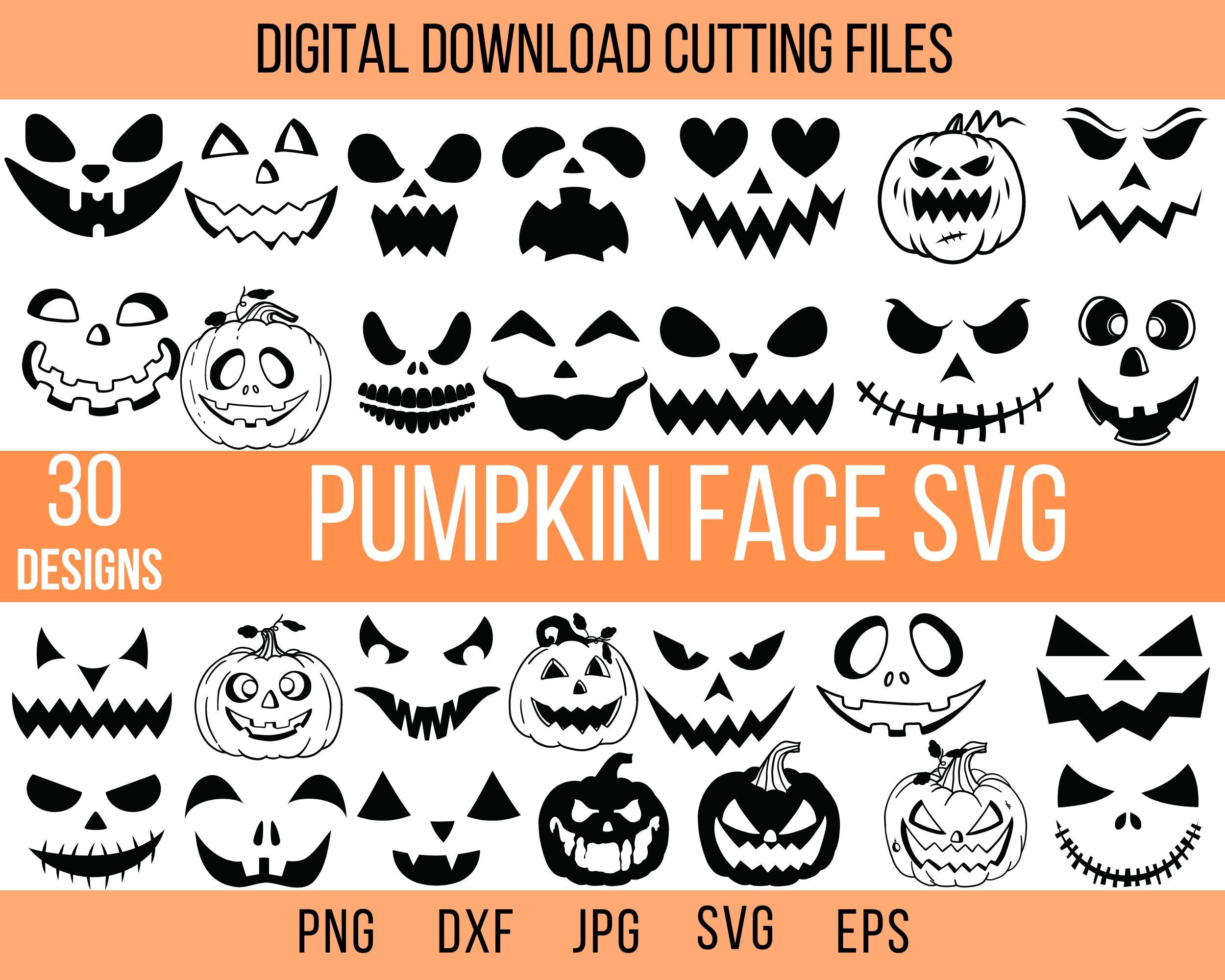Pumpkin Face Svg Pumpkin Png Pumpkin Clipart Pumpkin Svg - Etsy