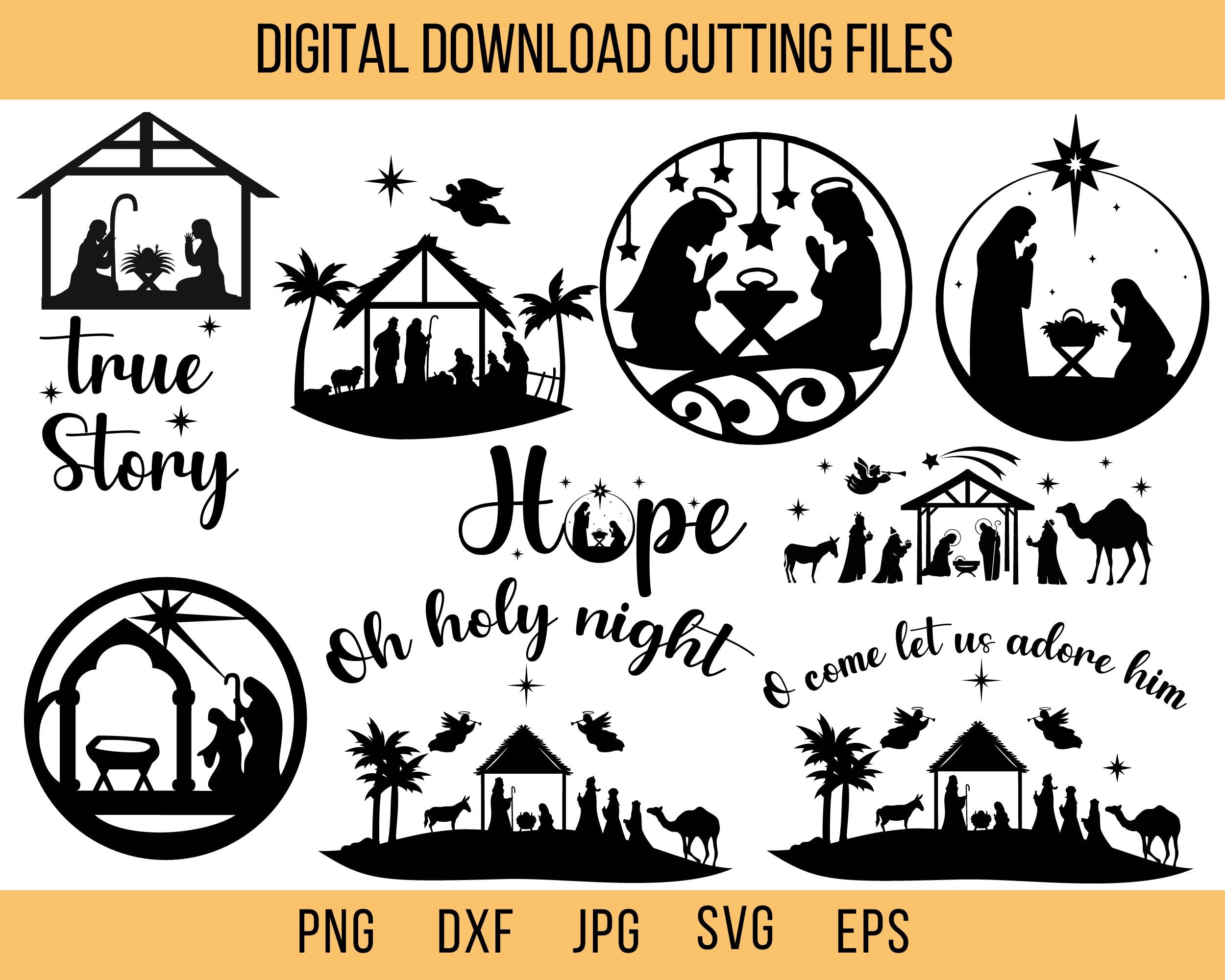 Nativity Svg Nativity Scene Svg Nativity Png Nativity - Etsy