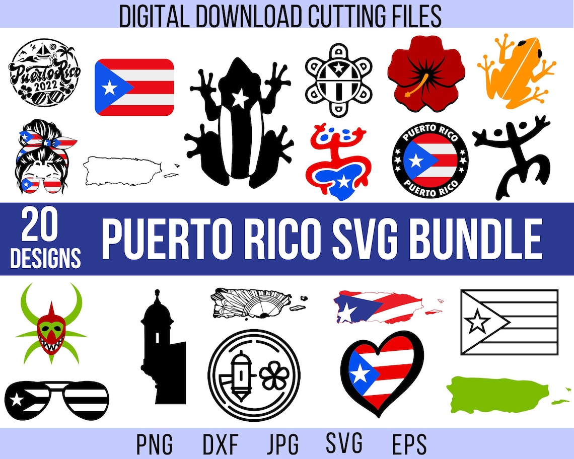 Puerto Rico Svg Latina Svg Cricut Svg Puerto Rico Png - Etsy