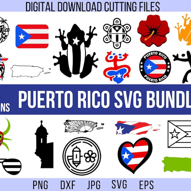 Puerto Rico Clipart - Etsy