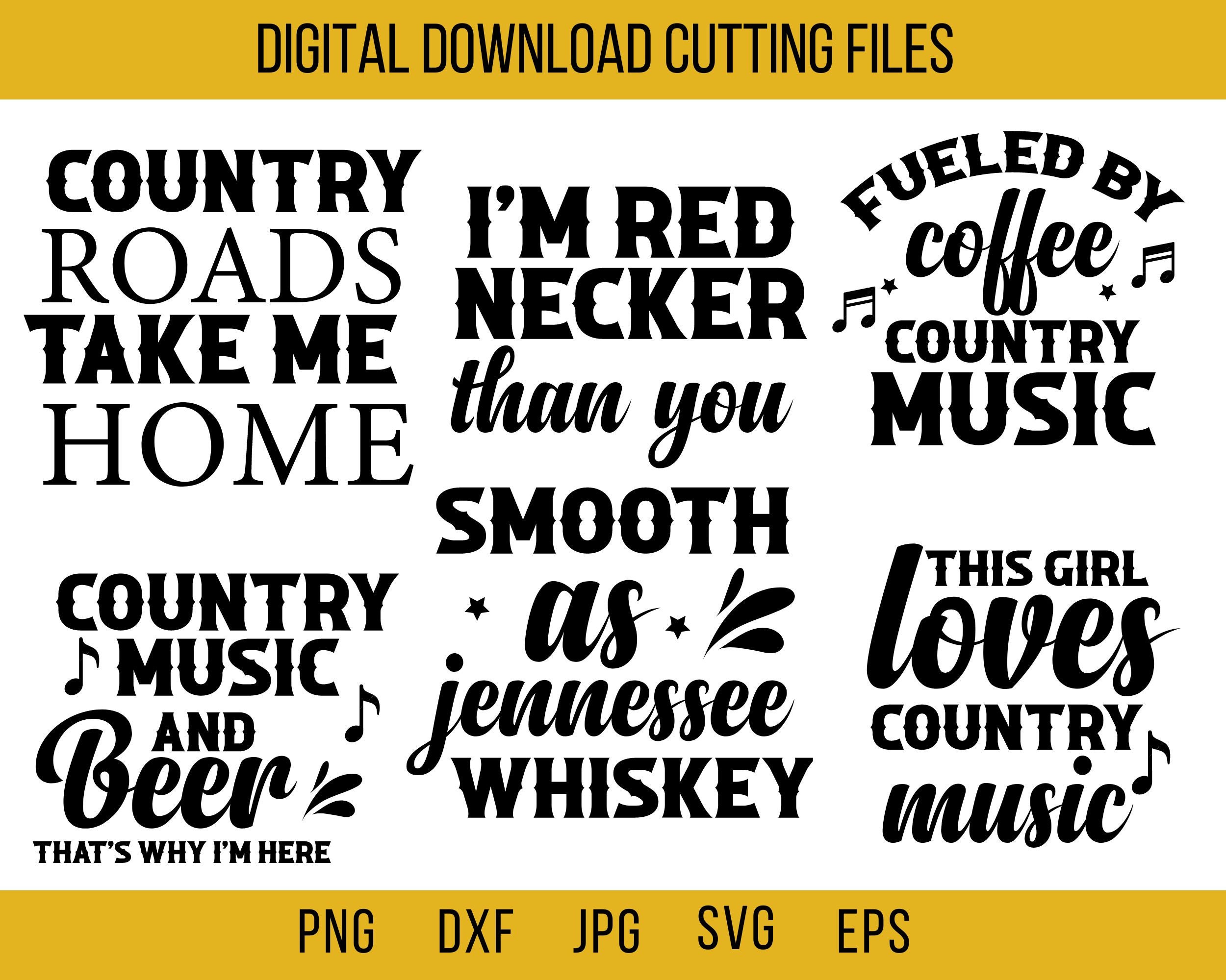 Bundle of Country Song Svg Cowgirl Svg Country Svg Country - Etsy