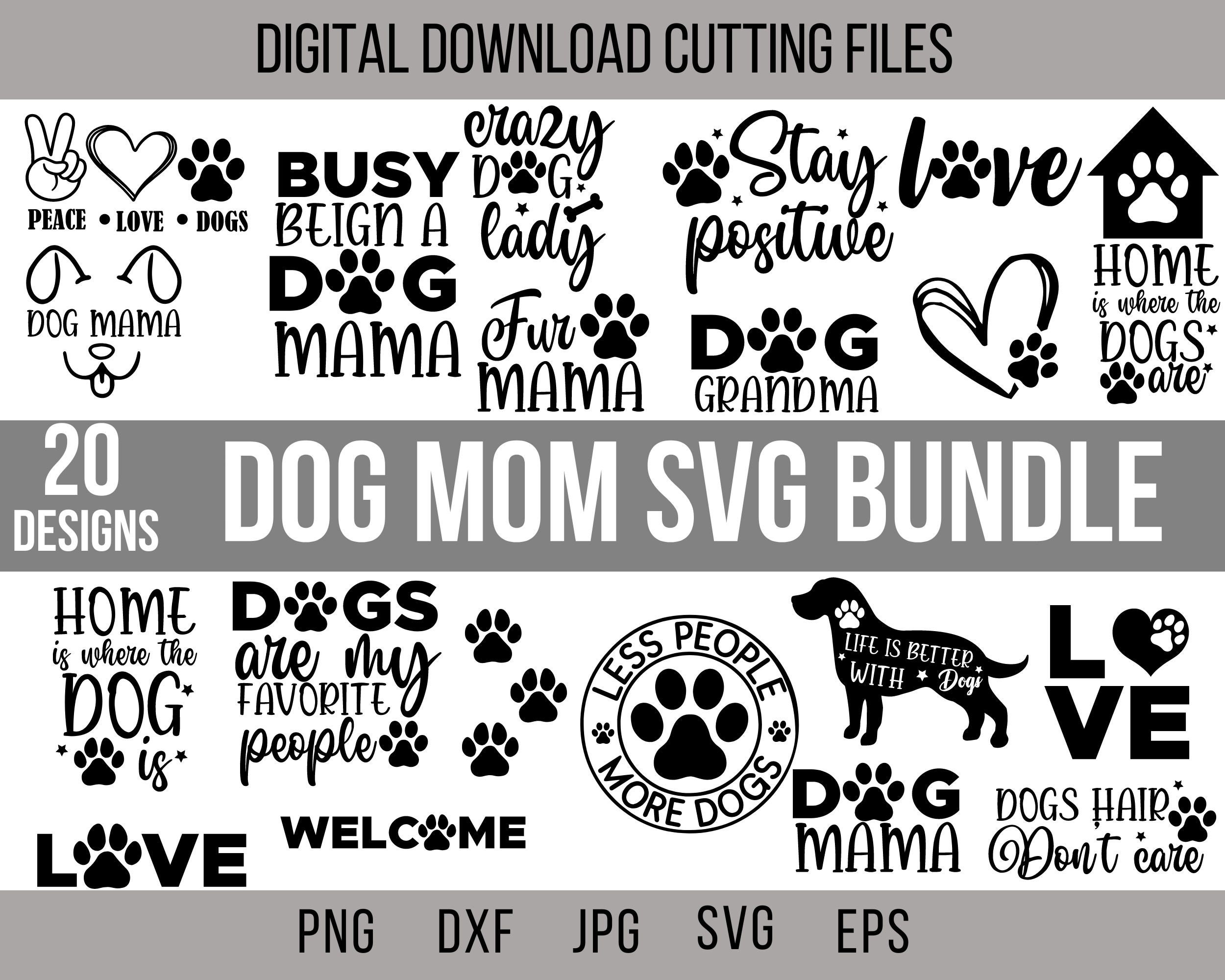 Dog Mama Png and Svg Bundles: Show off Your Love for Your Fur Baby ...